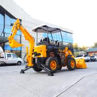 China Diesel CE EPA Engine Towable Backhoe Loader 4x4 1 Ton Mini for sale