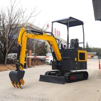 China Mini Excavator 0.8 Ton 1 Ton 1.2 Ton 1.7 Ton Small Excavator Free Bucket Micro Digger Machine Excavator for sale
