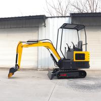 China Mini Excavator 0.8 Ton 1 Ton 1.2 Ton 1.7 Ton Small Excavator Free Bucket Micro Digger Machine Excavator for sale