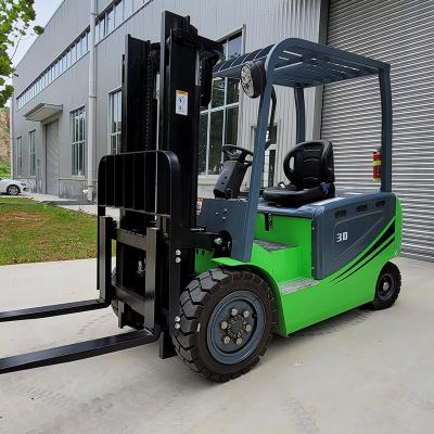 China Full Pallet Stacker Electric Walking Forklift 3 Ton 2000kg Manual Forklift With Brake for sale