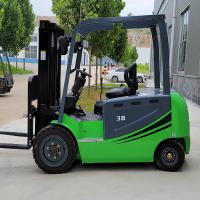 China Full Pallet Stacker Electric Walking Forklift 3 Ton 2000kg Manual Forklift With Brake for sale