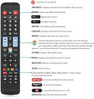 China Universal Remote Control for Samsung Smart TV Sensitive Remote Samsung LCD LED QLED SUHD UHD HDTV 4K 3D S for sale