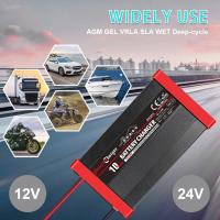 China Auto 5 Stage GEL AGM WET Smart Car Battery Charger 12V 24V 10Amp for sale