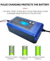 China 5A 6A 10A Automobile 12 Volt Solar Battery Charger Pulse Repair EU US UK AU for sale