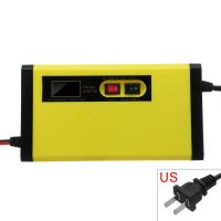 China Wet Lead Acid 12V 8A LCD Display Battery Charger Pulse Repair For Car Motorcycle for sale