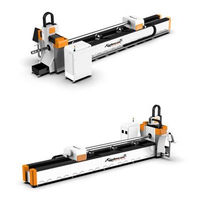 China Fiber Laser Steel Tube Cutting Machine Dst Format Support for sale