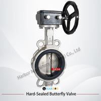 China NBR EPDM Soft Seal 304 Stainless Steel Manual Turbine Handle Butterfly Valve D71X-10/16P for sale