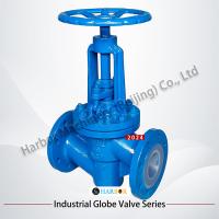 China Corrosion-Resistant PTFE-Lined Cast Steel Flanged Globe Valve J41F46-16C DN15-DN300 for sale