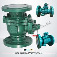 China PTFE Coated Flanged Ball Valve Q41F46-16C for Acid and Alkali Resistant Applications for sale