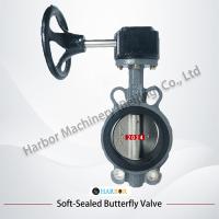 China Water Medium DN40-DN700 Manual Turbine Cast Steel Soft-Seal Butterfly Valve D371X-16C for sale