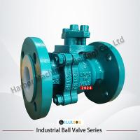 China PTFE Coated Flanged Ball Valve Q41F46-16C for Acid and Alkali Resistant Applications for sale