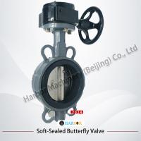 China Water Medium DN40-DN700 Manual Turbine Cast Steel Soft-Seal Butterfly Valve D371X-16C for sale