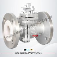 China Silver PTFE-Lined Ball Valve Q41F46-16P Corrosion Resistance High Reliability for sale