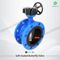 China DN40-DN1200 Flange Connection Manual Turbine Ductile Iron Butterfly Valve for Benefit for sale