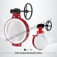 China PTFE-Lined Turbine Wafer Butterfly Valve D371F46-16C with Acid and Alkali Resistance for sale
