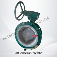 China Cast Steel Turbine Fully PTFE-Lined Flanged Butterfly Valve D341F46-16C for Industrial for sale