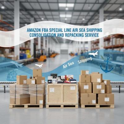 China Amazon FBA Special Line Air Sea Shipping Consolidation and Repacking Service for sale