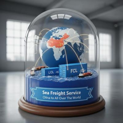 China LCL FCL Container Sea Freight Service China to All Over The World for sale