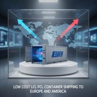 China Low cost LCL FCL container shipping to Europe and North America for sale