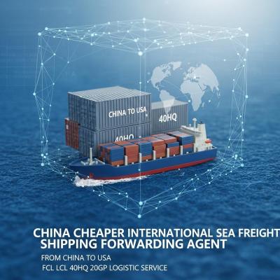 China China to USA International Freight Forwarding Service with FCL LCL and 40HQ 20GP Shipping Options for sale