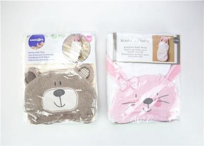 China Solid Woven Cotton Muslin Swaddle Blankets , Baby Girl Swaddlers 380G for sale
