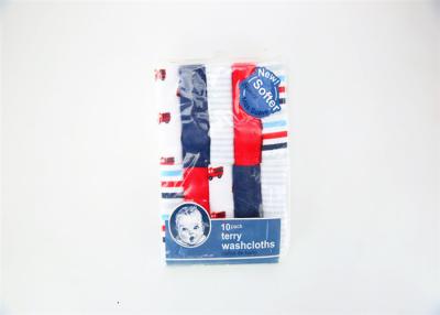 China 10pk Knit Washcltoh Bath Washcloths 100% Cotton Various Color Baby 200G for sale