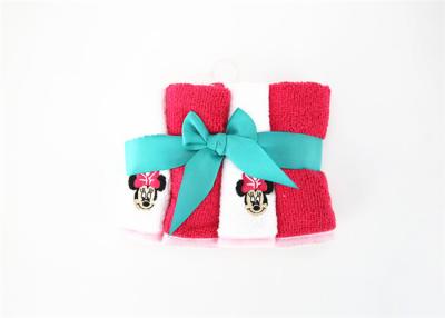 China 220GSM Microfiber Baby Washcloths , Beautiful Minnie Mouse Baby Bath Towel for sale