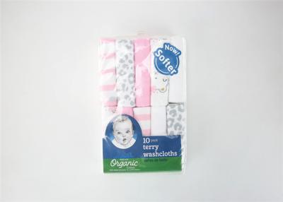 China Handy 10 Pack Knit Baby Bath Washcloths Anti Bacterial Super Absorbent for sale