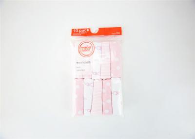 China 80% Cotton 20% Polyester Baby Bath Washcloths For Infants 200GSM 9