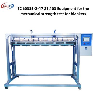 China IEC 60335-2-17 21.103 Equipment For The Mechanical Strength Test For Blankets for sale