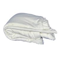 China White 320g/m² Terry Cloth Fabric with Polyester Content ≤20% and 1000×1500mm Size for Electrical Safety Testing for sale
