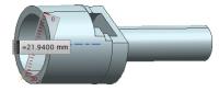 China ISO5356-1-22mm Gauge For Testing Anaesthetic And Respiratory Equipment for sale