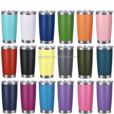 China Prower Sustainable Coating 20oz Double Wall Insulated Outdoor Vacuum Stainless Steel Cups Camping Travel Mug for sale