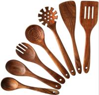 China Eco Friendly Teak Wooden Utensil Set Multifunctional OEM Available for sale