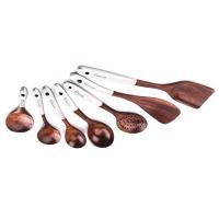 China Nonscratching Wooden Kitchen Utensil Set Handmade For Multipurposes for sale