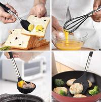 China 17 Piece Silicone Cooking Utensil Set Stainless Steel Handle Heat Resistant 446F for sale