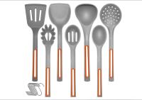 China Kitchen Utensils Silicone Kitchen Utensil Sets Cooking Spoon Dishwasher Safe for sale