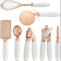 China Copper Coated  7 PC Stainless Steel Kitchen Gadget Set Utensils for sale