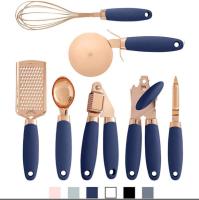China Copper Coated  7 PC Stainless Steel Kitchen Gadget Set Utensils for sale