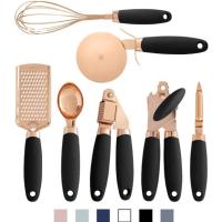China Copper Coated  7 PC Stainless Steel Kitchen Gadget Set Utensils for sale