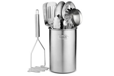 China 10pcs Stainless Steel Kitchen Utensil Sets , Spatula Set For Nonstick Cookware for sale