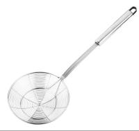 China Stainless Steel Kitchen Utensil Set 15.4cm Nonstick Skimmer Spoon FDA Approved for sale