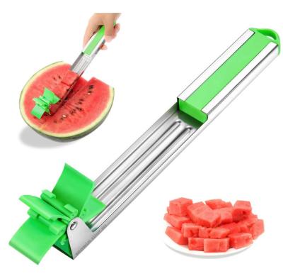 China Watermelon Slicer Stainless Steel Fan Watermelon Cutting Knife for sale