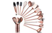 China Rosegold Stainless Steel Kitchen Tool Set Phthalatefree Cadmiumfree for sale