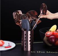 China Rosegold Stainless Steel Kitchen Tool Set Phthalatefree Cadmiumfree for sale