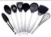 China Silicone Cooking Utensil Set, 8 Piece Kitchen Utensils Set Kitchen Gadgets for sale