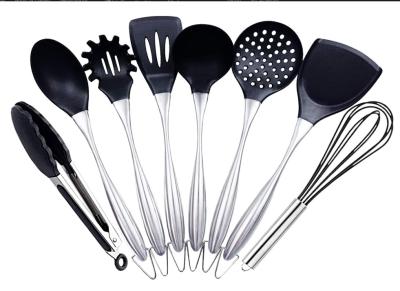 China Silicone Cooking Utensil Set, 8 Piece Kitchen Utensils Set Kitchen Gadgets for sale