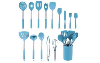 China Heat Resistant Non-Stick Silicone Cooking Utensil Sets Kitchen Tools for sale