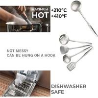 China Odorproof Stainless Steel Kitchen Utensil Sets , Heat Resistant Utensil Set for sale