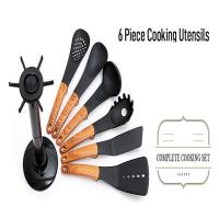 China Nylon Non Stick Cooking Utensil Set 7 Piece Heat Resistant 410F BPA Free Kitchen Tools for sale